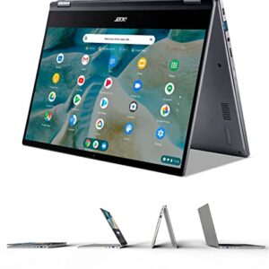 2022 Acer Chromebook Spin 514 2-in-1 Convertible Laptop | 14" FHD Touchscreen | AMD Ryzen 3 3250C Processor | 4GB RAM | 64GB eMMC | USB-C | 10+ Long Battery Life | Backlit KB | Chrome OS | TiTac Card