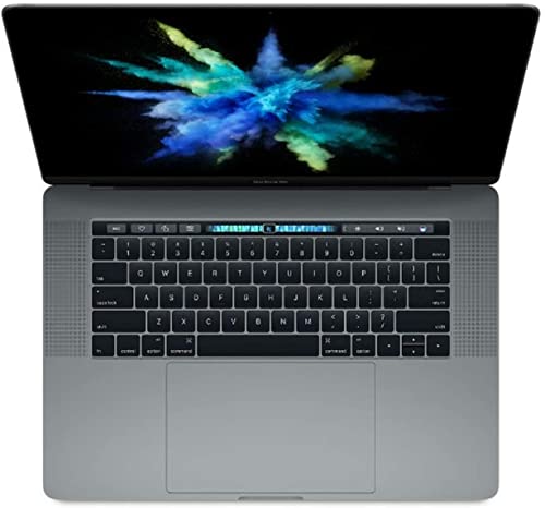 Apple 15in MacBook Pro, Retina, Touch Bar, 2.9GHz Intel Core i7 Quad Core, 16GB RAM, 512GB SSD, Space Gray, MPTT2LL/A (Renewed)