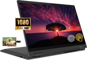 new lenovo flex 5 2-in-1 convertible business laptop, 14” fhd touchscreen, amd ryzen 7 5700u, windows 10 pro, 16gb ram 1tb ssd,32gb durlyfish usb card