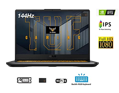 ASUS 2022 New TUF High-Performance Gaming Laptop: 17.3" FHD 144Hz IPS Display, Intel Gaming H Core i5-11260H, 8GB RAM, 512GB NVMe SSD, 4GB GeForce RTX3050, WiFi-6, Backlit-KYB, DTS Audio, Win10H, T.F