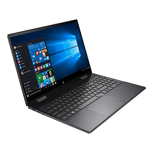 HP 2022 Envy 2-in-1 15.6 inch FHD IPS Touchscreen Laptop AMD 8-Core Ryzen 7 5700U Radeon Graphics 64GB DDR4 2TB NVMe SSD USB-C HDMI2.0 WiFi AX Webcam Fingerprint Backlit Windows 11 Pro w/RE USB