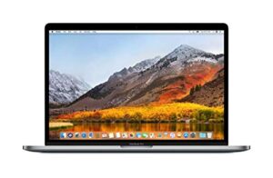 apple 15.4in macbook pro laptop (retina, touch bar, 2.2ghz 6-core intel core i7, 16gb ram, 256gb ssd storage) space gray (mr932ll/a) (2018 model) (renewed)