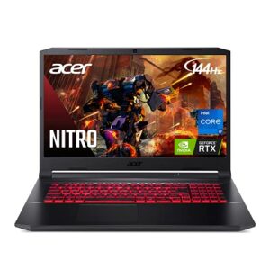 acer nitro 5 an517-54-77kg gaming laptop | intel core i7-11800h | nvidia geforce rtx 3050 ti laptop gpu | 17.3″ fhd 144hz ips display | 16gb ddr4 | 1tb nvme ssd | killer wifi 6 | backlit keyboard