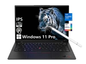 lenovo thinkpad x1 carbon gen 10 business laptop, 14″ wuxga ips touchscreen, core i7-1270p vpro processor, windows 11 pro, 32gb ram, 2tb ssd, thunderbolt 4, long battery life, durlyfish stylus pen