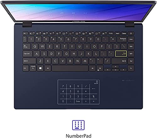 ASUS 2022 L410 Thin Light Student Laptop Computer, 14" FHD Display, Intel Celeron Processor, 4GB RAM, 512 GB Storage, 12Hours Battery, Backlit Keyboard, Windows 10 + 1 Year Microsoft 365, Star Black