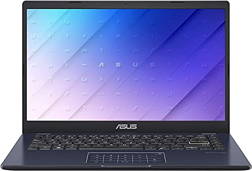 ASUS 2022 L410 Thin Light Student Laptop Computer, 14" FHD Display, Intel Celeron Processor, 4GB RAM, 512 GB Storage, 12Hours Battery, Backlit Keyboard, Windows 10 + 1 Year Microsoft 365, Star Black