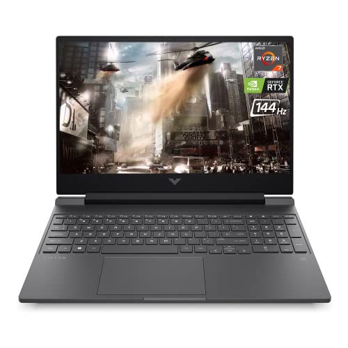 HP Victus Gaming Laptop, 15.6" FHD IPS 144Hz Screen, AMD Ryzen 7 5800H, GeForce RTX 3050Ti, 32GB RAM, 2TB PCIe SSD, Webcam, HDMI, Backlit KB, Bluetooth 5.2, Wi-Fi 6, Windows 11 Home