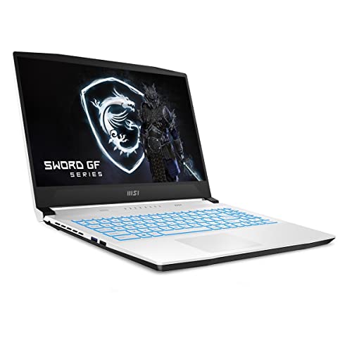 MSI Sword 15.6" 144Hz 3ms FHD Gaming Laptop Intel Core i7-11800H RTX3050TI 8GB 512GBNVMe SSD Win10 - White (A11UD-1248)