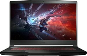 msi newest gf63 thin 15.6″ fhd gaming laptop, 10th gen intel 4-core i5-10300h up to 4.5ghz(beat i7-7920hq), nvidia gtx 1650 maxq, 16gb ddr4, 512gb nvme ssd, ethernet, wifi 6, hdmi, usb-a&c, win10