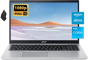 2022 acer aspire 5 slim laptop, 15.6 inch fhd ips display, 11th gen intel core i3-1115g4 processor (beats ryzen 3 3250u), wifi 6, amazon alexa, windows 11 home in s mode (20gb ram | 1tb ssd)