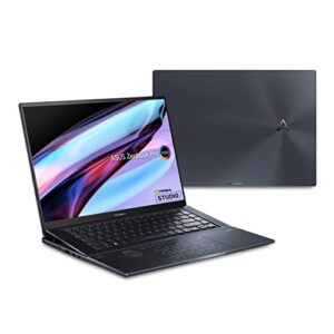 asus zenbook pro 16x oled 16 inch 4k oled 16:10 touch display, asus dial, intel core i9-12900h, 32gb, 2tb, geforce rtx 3060 gpu, windows 11 pro, tech black, ux7602zm-xb96t