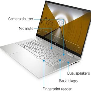 2022 HP Envy X360 15.6" FHD IPS Touchscreen 2-in-1 Laptop 11th Intel Core i7-1195G7 Iris Xe Graphics 32GB DDR4 1TB SSD Thunderbolt 4 WiFi 6 Backlit KB FP Reader Win 11 Pro Stylus Pen w/ RATZK 32GB