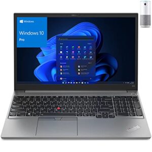 lenovo 2023 thinkpad e15 gen 4 15.6″ fhd 300nits business laptop, 12th gen intel 10 cores i5-1235u, 16gb ddr4 ram, 1tb pcie ssd, wifi 6, bluetooth 5.1, gray, windows 10 pro, broag conference webcam