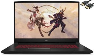 msi 2022 newest katana gf76 17.3″ 144hz fhd ips gaming laptop, intel 8-core i7-12700h(up to 4.7ghz), geforce rtx 3060 6gb, backlit keyboard, ethernet, wifi 6, hdmi, win11 (64gb ram | 2tb nvme)