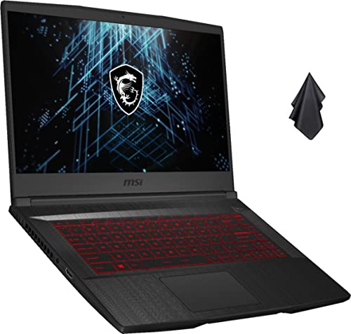 2021 MSI GF65 Gaming Laptop, 15.6" FHD 144Hz IPS Display, Intel Six-Core i5-10500H Processor, NVIDIA GeForce RTX 3060 GDDR6, 16GB RAM, 1TB PCIe NVMe SSD, WiFi 6, Backlit KB, HDMI, Windows 10, Black