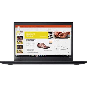 lenovo thinkpad t470s 14 inch fhd (1920×1080) ips backlit led laptop (intel dual-core i5-6300u, 8gb ddr4 ram, 256gb ssd, hd 520) thunderbolt 3, hdmi, rj-45, type-c, windows 10 professional (renewed)