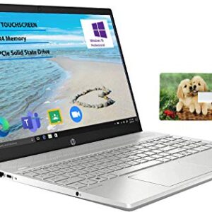 2021 Newest HP 15.6" FHD Touchscreen Business Laptop 10th Gen Intel Quad Core i5-1035G1, 16GB RAM 512GB SSD WiFi, HDMI, Onlineclass, Webcam Windows 10 Pro | 32GB PCS USB Card