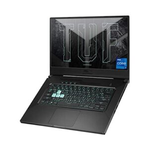 asus tuf dash 15 (2021) ultra slim gaming laptop, 15.6″ 144hz fhd, geforce rtx 3050 ti, intel core i7-11370h, 8gb ddr4, 512gb pcie nvme ssd, wi-fi 6, windows 10, eclipse grey color, tuf516pe-ab73