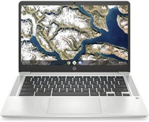 hp chromebook 14a-na1083cl 14″ chrome os 101.0, intel celeron n4500 1.1ghz processor, 4gb lpddr4x-2933 mhz ram, intel uhd graphics, 128gb emmc drive (renewed)