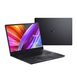 asus proart studiobook 16 laptop, 16” 2560×1600 120hz display, amd ryzen 7, 32gb ddr4, 1tb pcie ssd, nvidia geforce rtx 3060, windows 11 home, h5600qm-ah78, star black