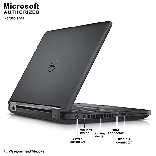 Dell Latitude E5440 14 Inch Laptop PC, Intel Core i3 4010U 1.7GHz, 8G DDR3L, 128G SSD, DVD, WiFi, VGA, HDMI, Windows 10 64 Bit-Multi-Language Supports English/Spanish/French(Renewed)