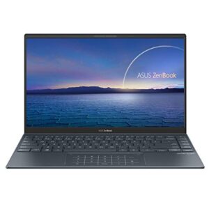 asus zenbook 14 ultra-slim laptop 14” full hd nanoedge display, intel core i7-1165g7, 8gb ram, 512gb pcie ssd, numberpad, thunderbolt 4, windows 10 home, ai noise-cancellation, pine grey, ux425ea-eh71