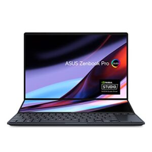 asus zenbook pro 14 duo 14.5â€ 2.8k oled touch, 120hz refresh rate, screenpad plus, intel i9-12900h cpu, rtx 3050ti, 32gb ram, 1tb ssd, windows 11 home, tech black, ux8402ze-db96t