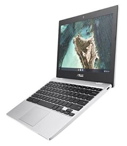 asus chromebook cx1, 11.6″ hd nanoedge display, intel celeron n3350 processor, 32gb emmc,  4gb ram, chrome os, transparent silver, cx1100cna-as42