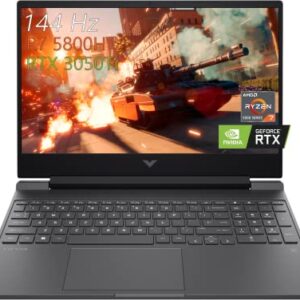 HP 2022 Victus 15 Gaming Laptop, 15.6" FHD 144Hz Micro-Edge Display, AMD Ryzen 7 5800H(up to 4.4GHz), Nvidia RTX 3050Ti (32GB RAM | 1TB SSD)