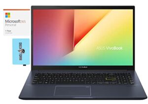 asus vivobook s513ea home & business laptop (intel i7-1165g7 4-core, 16gb ram, 1tb pcie ssd, intel iris xe, 15.6″ 60hz full hd (1920×1080), win 11 home) with ms 365 personal , dockztorm hub