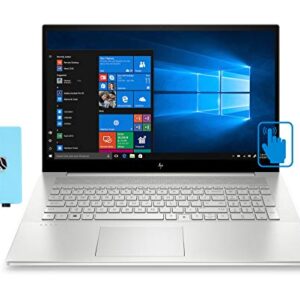 HP Envy 17t CG Home and Business Laptop (Intel i7-1165G7 4-Core, 16GB RAM, 256GB PCIe SSD + 1TB HDD, NVIDIA MX450, 17.3" Touch Full HD (1920x1080), Fingerprint, WiFi, Bluetooth, Win 11 Pro) with Hub