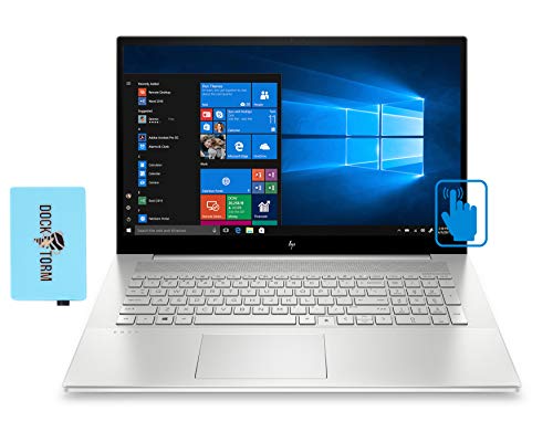 HP Envy 17t CG Home and Business Laptop (Intel i7-1165G7 4-Core, 16GB RAM, 256GB PCIe SSD + 1TB HDD, NVIDIA MX450, 17.3" Touch Full HD (1920x1080), Fingerprint, WiFi, Bluetooth, Win 11 Pro) with Hub