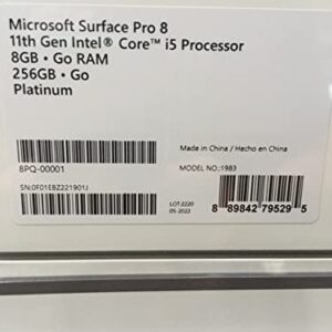 Microsoft Surface Pro 8-13" Touchscreen - Intel® Evo Platform Core™ i5-8GB Memory - 256GB SSD - (Without keyboard) - Platinum (Latest Model)