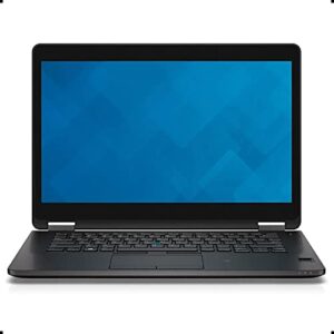 dell latitude e7470 14in laptop, core i5-6300u 2.4ghz, 8gb ram, 256gb ssd, windows 10 pro 64bit (renewed)