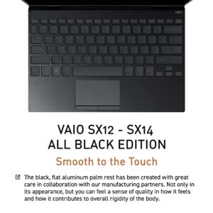 VAIO SX14 - Intel Core i7-1260P | 16GB Memory (RAM) | 512GB PCIe SSD | Windows 11 Pro | 14" FHD (1920 x 1080) Touchscreen | Fine Black | Made in Japan | VJS145X0311B