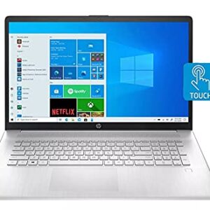 2022 HP Pavilion 17 Laptop, 17.3" HD+ Touch Display, AMD Ryzen3 3250U Processor, 16 GB RAM, 256 GB SSD + 1TB HDD, WiFi, Long Battery Life, Windows 10 + One Year of Office365, Silver (Latest Model)