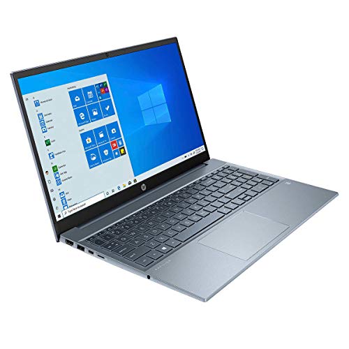 HP Pavilion 15.6" FHD Touchscreen Laptop, Intel i7-1165G7, 16GB RAM, 512GB SSD, WiFi-6, Backlit Keyboard, USB-C, HDMI, Intel Iris Xe Graphics, B&O Play Audio, Backlit Keyboad, Fog Blue, Windows Home