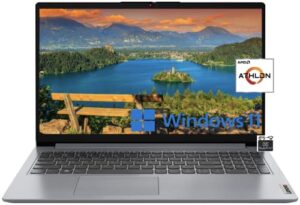 lenovo 2023 flagship 15.6″ ideapad 1 laptop, amd dual-core athlon 3050u processor (up to 3.10 ghz), 8gb ram, 384gb ssd (256gb nvme + 128gb emmc), wi-fi 6, 10+ hours battery, win 11+hubxcelaccessory