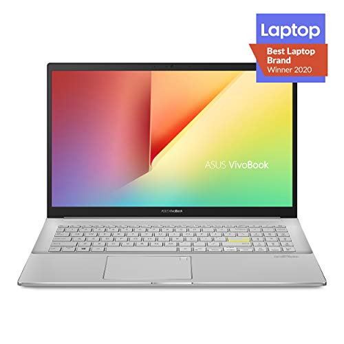 ASUS VivoBook S15 S533 Thin and Light Laptop, 15.6” FHD Display, Intel Core i7-1165G7 CPU, 16GB DDR4 RAM, 512GB PCIe SSD, Fingerprint Reader, Wi-Fi 6, Windows 10 Home, Dreamy White, S533EA-DH74-WH