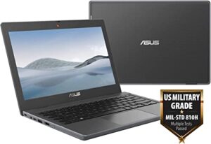 asus 2022 student laptop computer (military-grade duability), 11.6″ hd eye-care dsiplay, intel celeron n4500, wifi-6, 1 year accidental damage protection, windows 10 pro (4gb ram | 256gb storage)