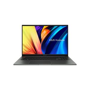 asus vivobook s 16x slim laptop, 16″ wuxga (1920 x 1200) 16:10 display, intel core i5-12500h cpu, 8gb ram, 512gb ssd, windows 11 home, midnight black, s5602za-db51