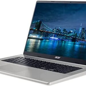 Acer 2023 17" FHD Laptop, Intel Celeron N Processor Up to 2.78GHz, 4GB Ram, 128GB Storage(64GB SSD+64GB MicroSD), Intel 4K Graphics, Ultra-Fast WiFi, Chrome OS, Dale Silver(Renewed)