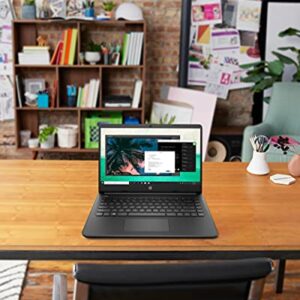 HP 14 Laptop, Intel Celeron N4120, 4 GB RAM, 64 GB Storage, 14-inch HD Touchscreen, Windows 11 Home, Thin & Portable, 4K Graphics, One Year of Microsoft 365 (14-dq0060nr, 2021, Jet Black)