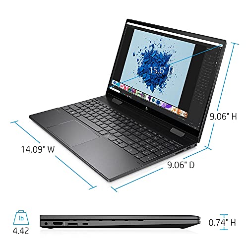 HP Envy x360 2-in-1 Flip Laptop, 15.6" Full HD Touchscreen, AMD Ryzen 7 5700U 8-Core Processor, 32GB RAM, 1TB SSD, Backlit Keyboard, HDMI, Webcam, Wi-Fi 6, Windows 11 Home, HP Stylus Pen Included