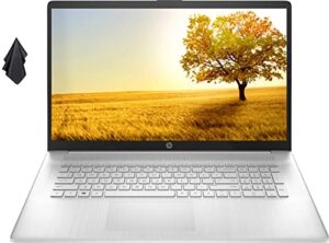 newest hp pavilion 17 laptop, 17.3″ hd+ anti-glare screen, amd athlon gold 3150u processor, 32 gb ram, 1 tb pcie nvme ssd, long battery life, webcam, mics, wifi, windows 10 home, silver