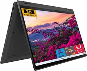 lenovo flex 5 laptop, 14.0″ fhd touch display, amd ryzen 7 5700u, 16gb ram, 512gb pcie ssd, amd radeon graphics, windows 11 home bundle with jawfoal