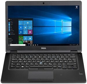 dell latitude 5480 14 laptop, intel core i5 6300u 2.4ghz, 16gb ddr4, 512gb m.2 ssd, usb type-c, hdmi, webcam, windows 10 (renewed)