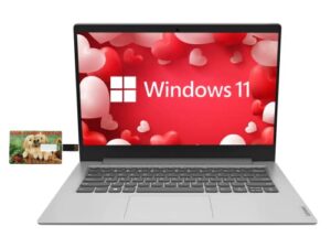 lenovo ideapad 1 laptop, 14″ hd anti-glare display, intel quad-core pentium silver n5030 (beat i3-1005g1), intel uhd graphics, 4gb ram, 256gb pcie ssd, 1 year microsoft 365, windows 11 + pcm usb card