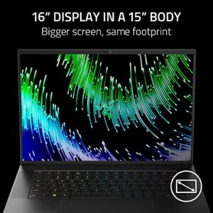 Razer Blade 16 Gaming -Laptop: NVIDIA GeForce RTX 4070 13th Gen Intel 24-Core i9 HX CPU 16" Dual Mode Mini LED (4K UHD+ 120Hz & FHD+ 240Hz) 32GB -RAM1TB SSD Compact GaN-Charger Windows 11