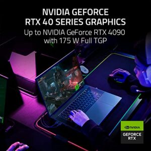 Razer Blade 16 Gaming -Laptop: NVIDIA GeForce RTX 4070 13th Gen Intel 24-Core i9 HX CPU 16" Dual Mode Mini LED (4K UHD+ 120Hz & FHD+ 240Hz) 32GB -RAM1TB SSD Compact GaN-Charger Windows 11